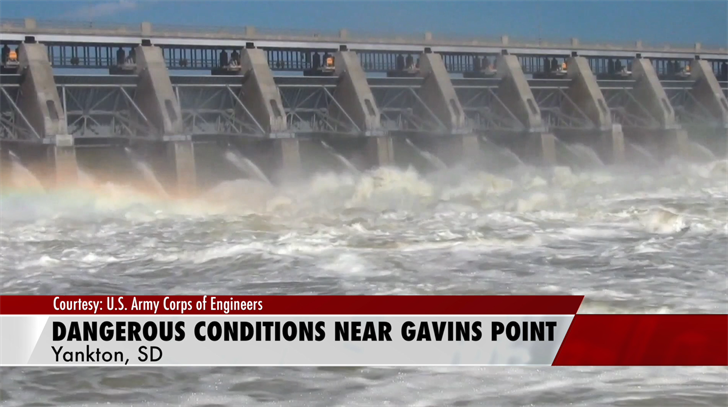 Hazardous conditions near Gavins Point Dam for anglers during ...