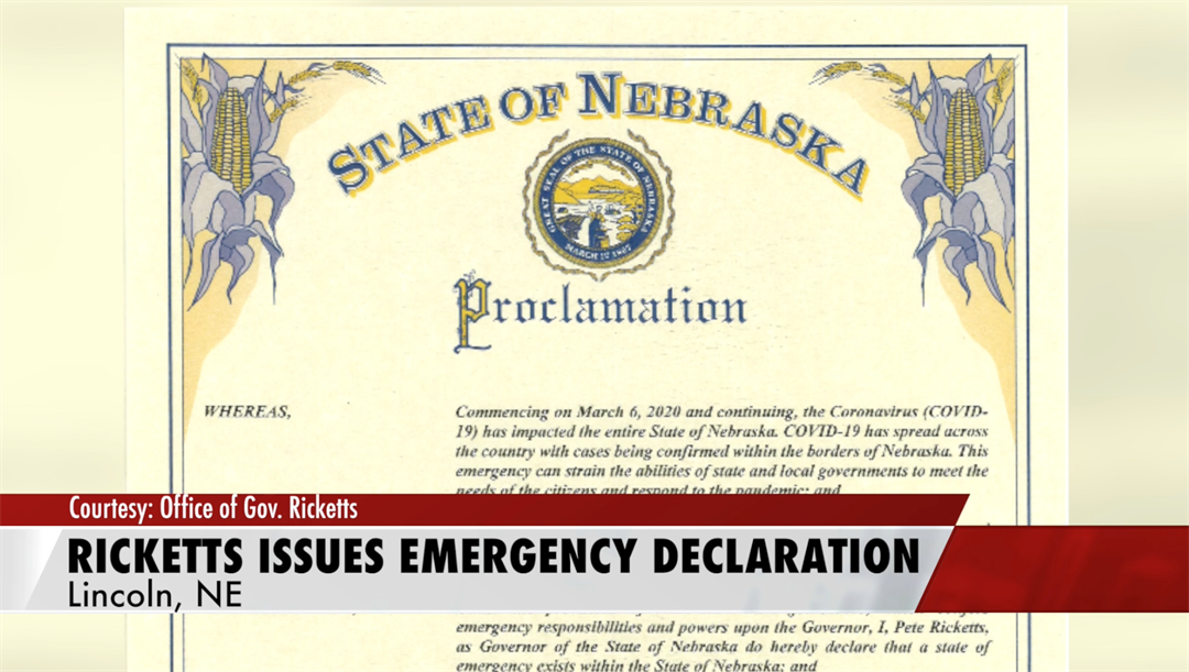 Gov. Ricketts Issues Emergency Declaration for COVID-19 - NEWS CHANNEL ... Gov. Ricketts Issues Emergency Declaration for COVID-19 - NEWS CHANNEL ...