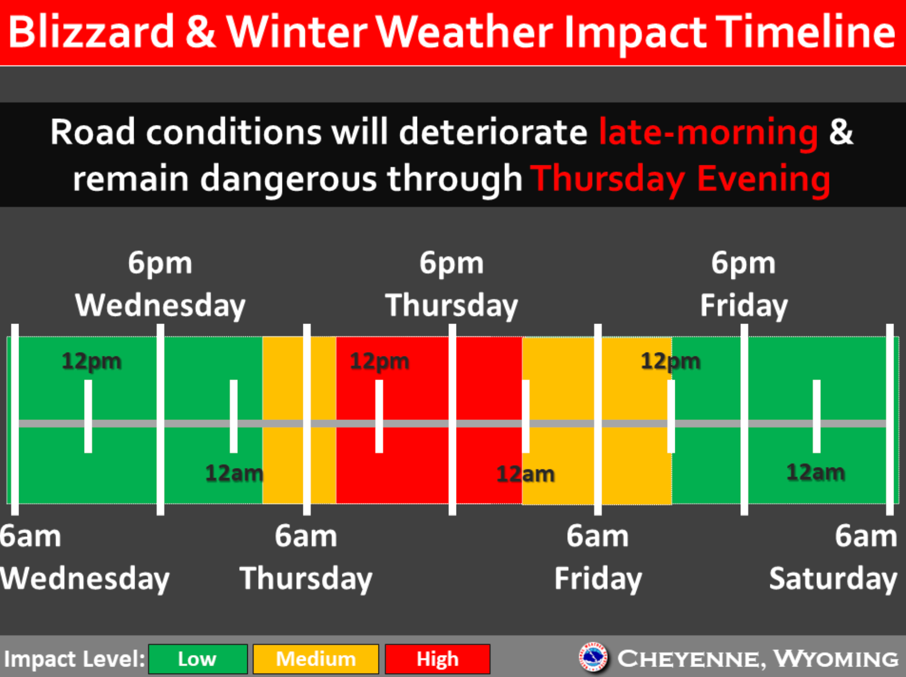 National Weather Service predicts road conditions to deteriorate ...