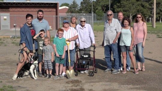 Hartzler family breaks ground on basketball court honoring late family ...